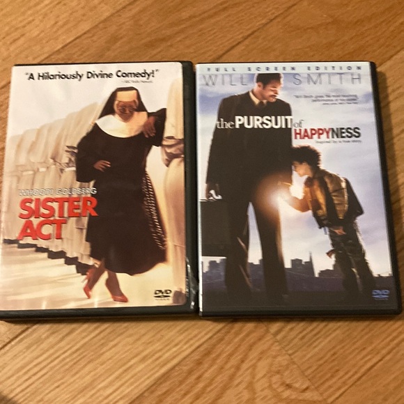 Media | 2 Dvd Bundle Sister Act Pursuit Of Happyness | Poshmark